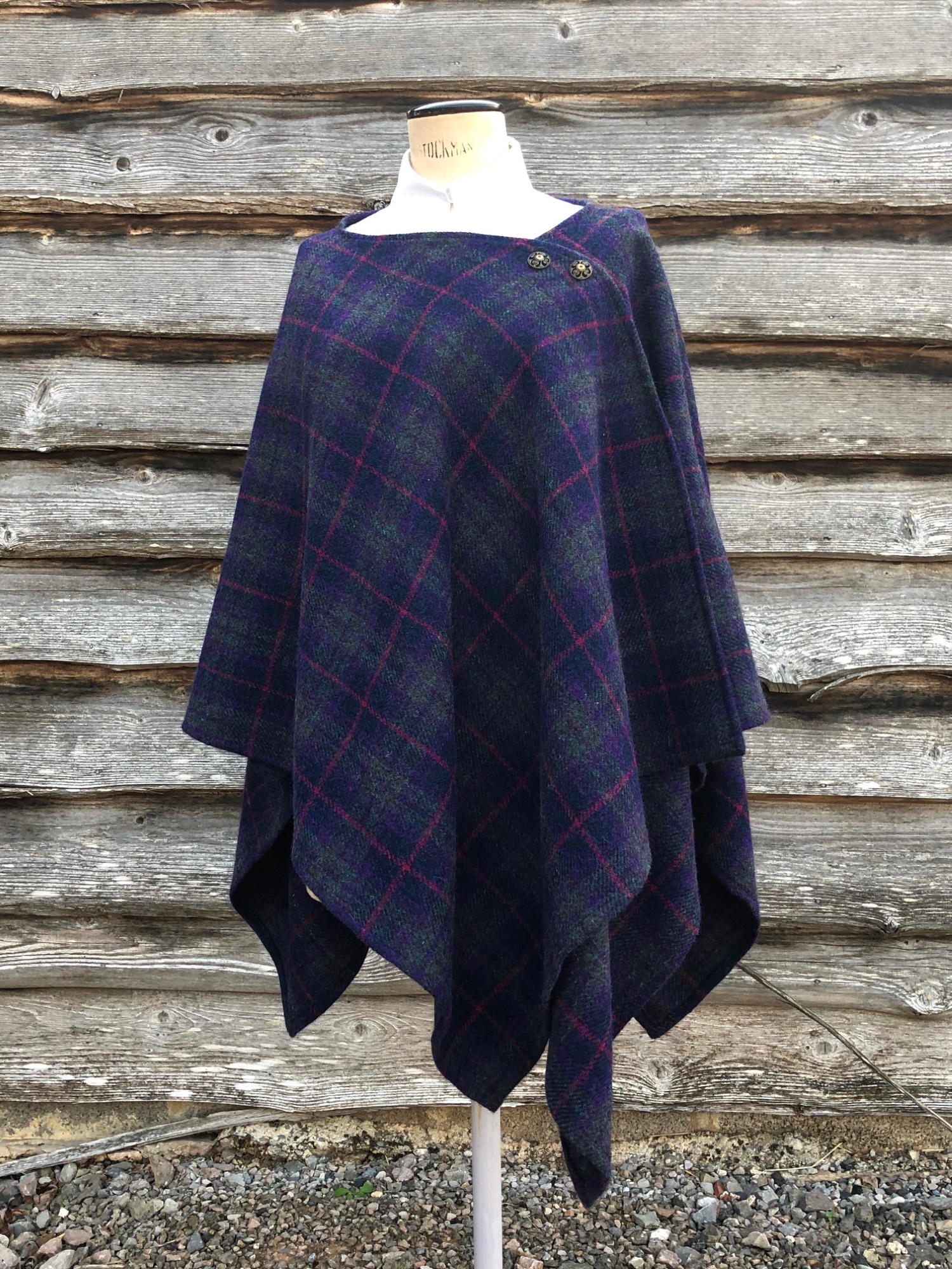 Harriet Hoot Harris Tweed Throw Cape