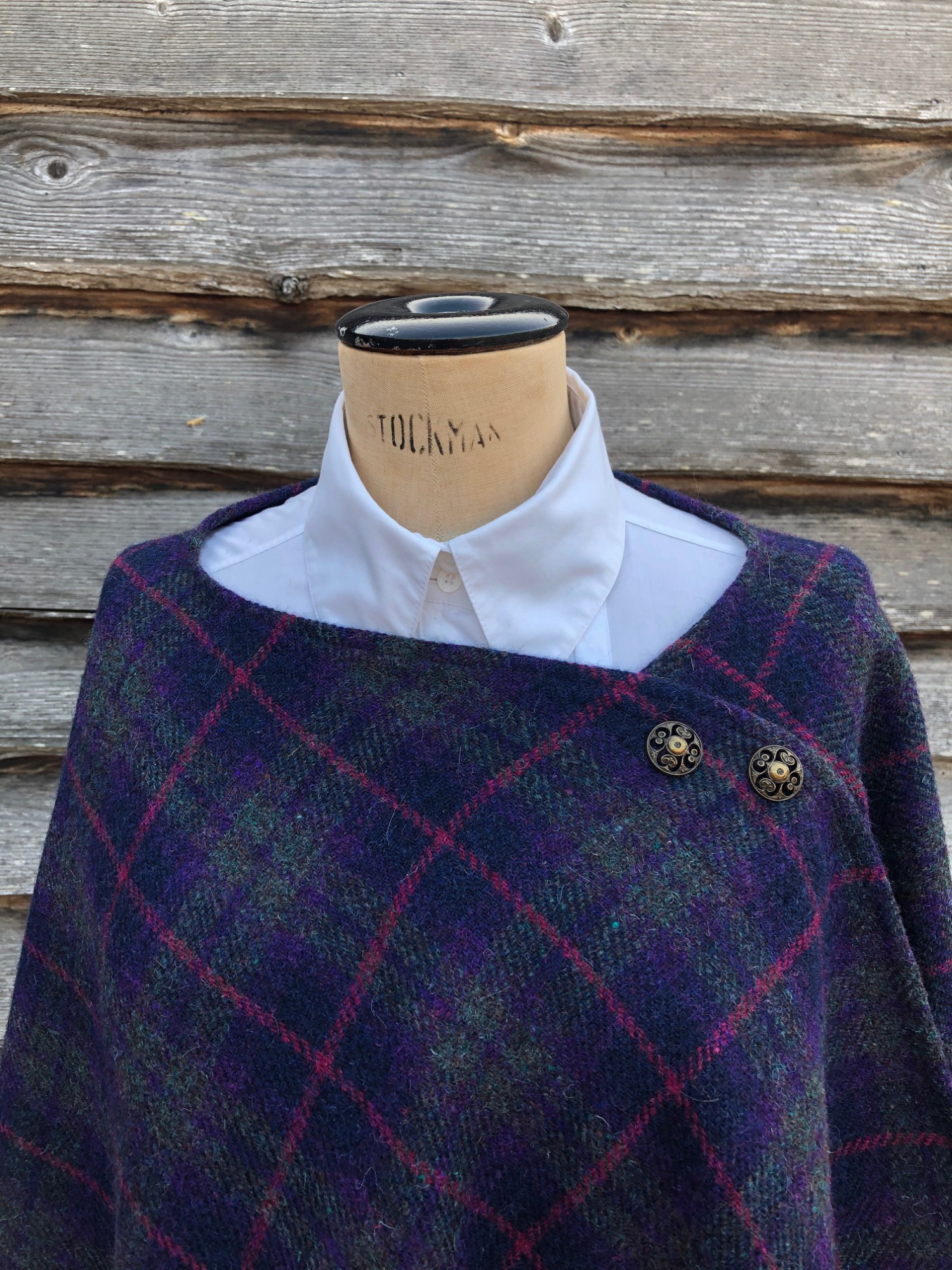 Harriet Hoot Harris Tweed Throw Cape