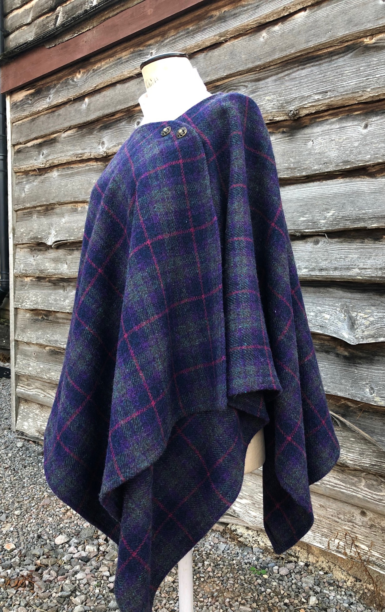 Harriet Hoot Harris Tweed Throw Cape