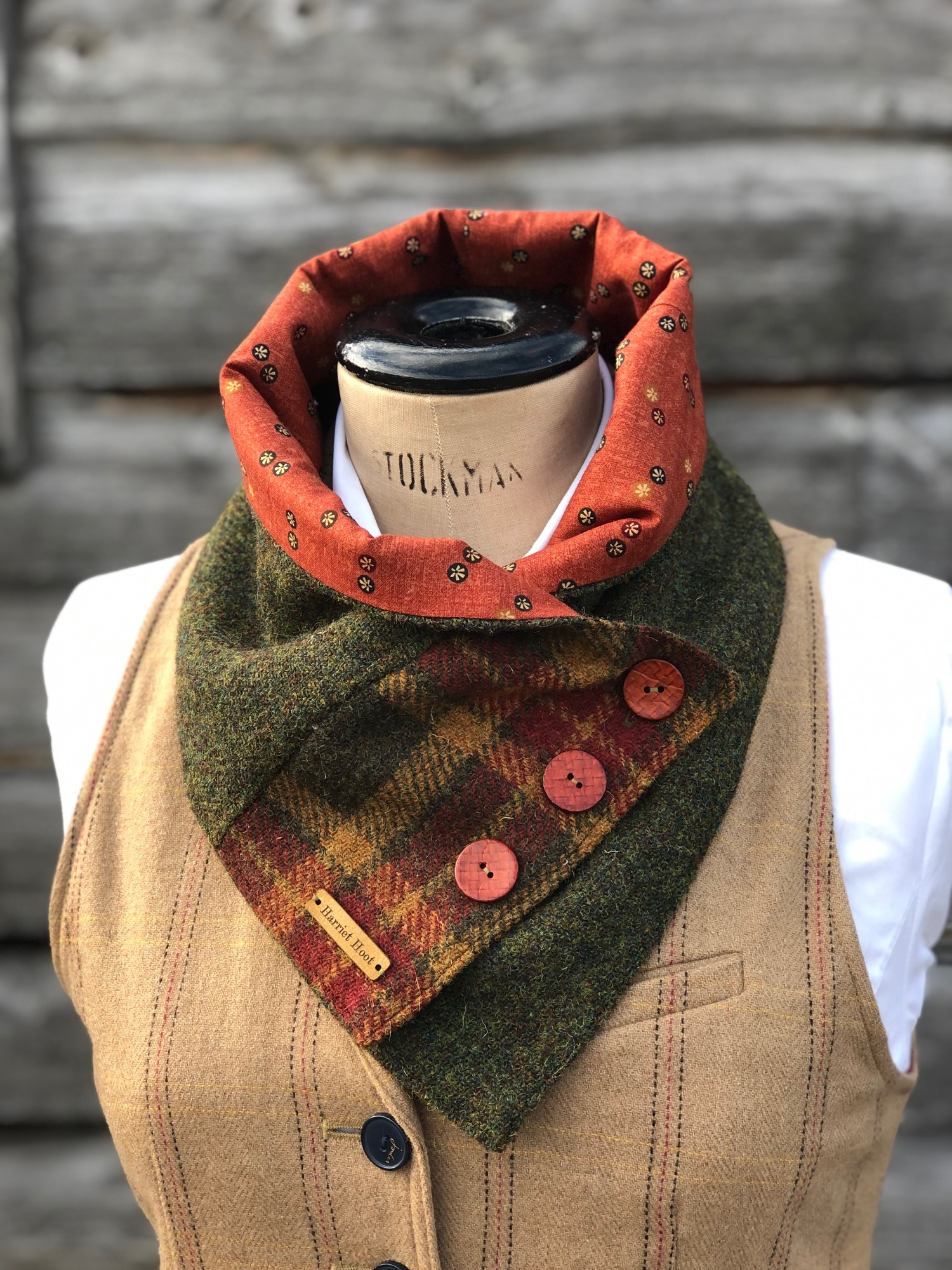 Harriet Hoot Harris Tweed Neck Wrap