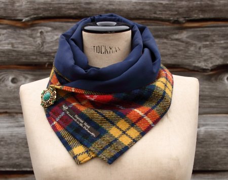 Harriet Hoot Bespoke Tartan Harris Tweed Scarf