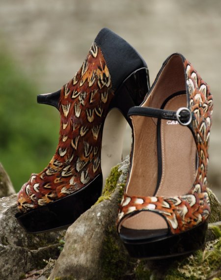 Harriet Hoot Pheasant Feather Shoes